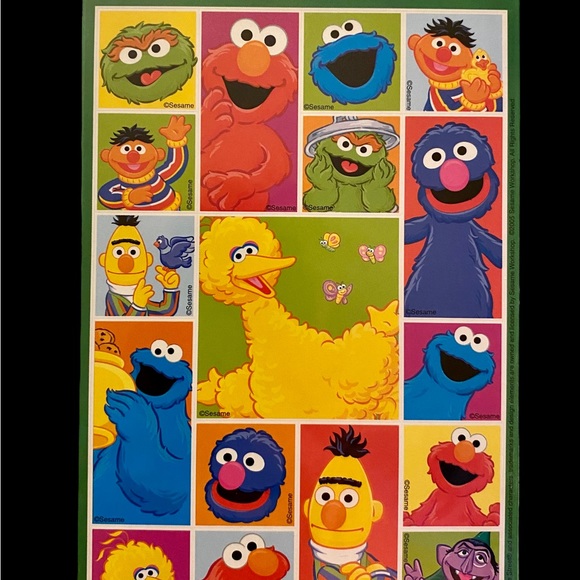 Sesame Street | Office | Sesame Street Stickers Set Of 5 Big Bird The ...